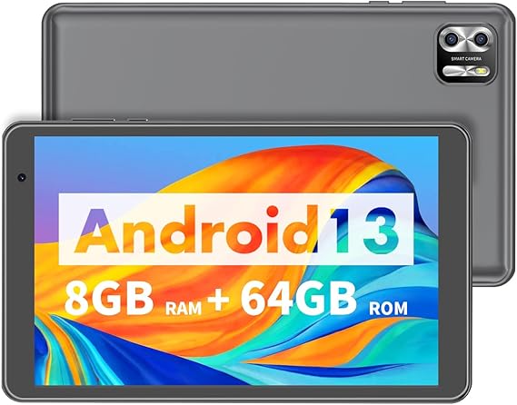 Amazon.co.jp: PRITOM TAB8 タブレット 8インチ Wi-Fiモデル Android13 8GB(4+4拡張) RAM/64GB ROM/1TB拡張可能 1280*800 ...