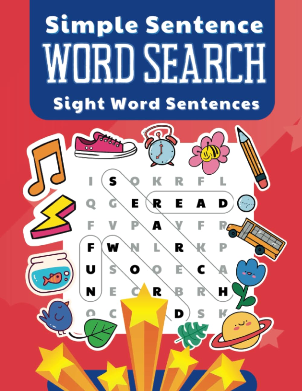 Amazon.com: Simple Sentence Word Search: Sight Word Sentence Word ...