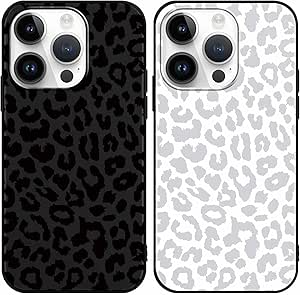 Amazon.com: RUMDEY 2 Pack Cute Cheetah Print for iPhone 16 Pro 6.3 Inch Phone Case,Luxury ...