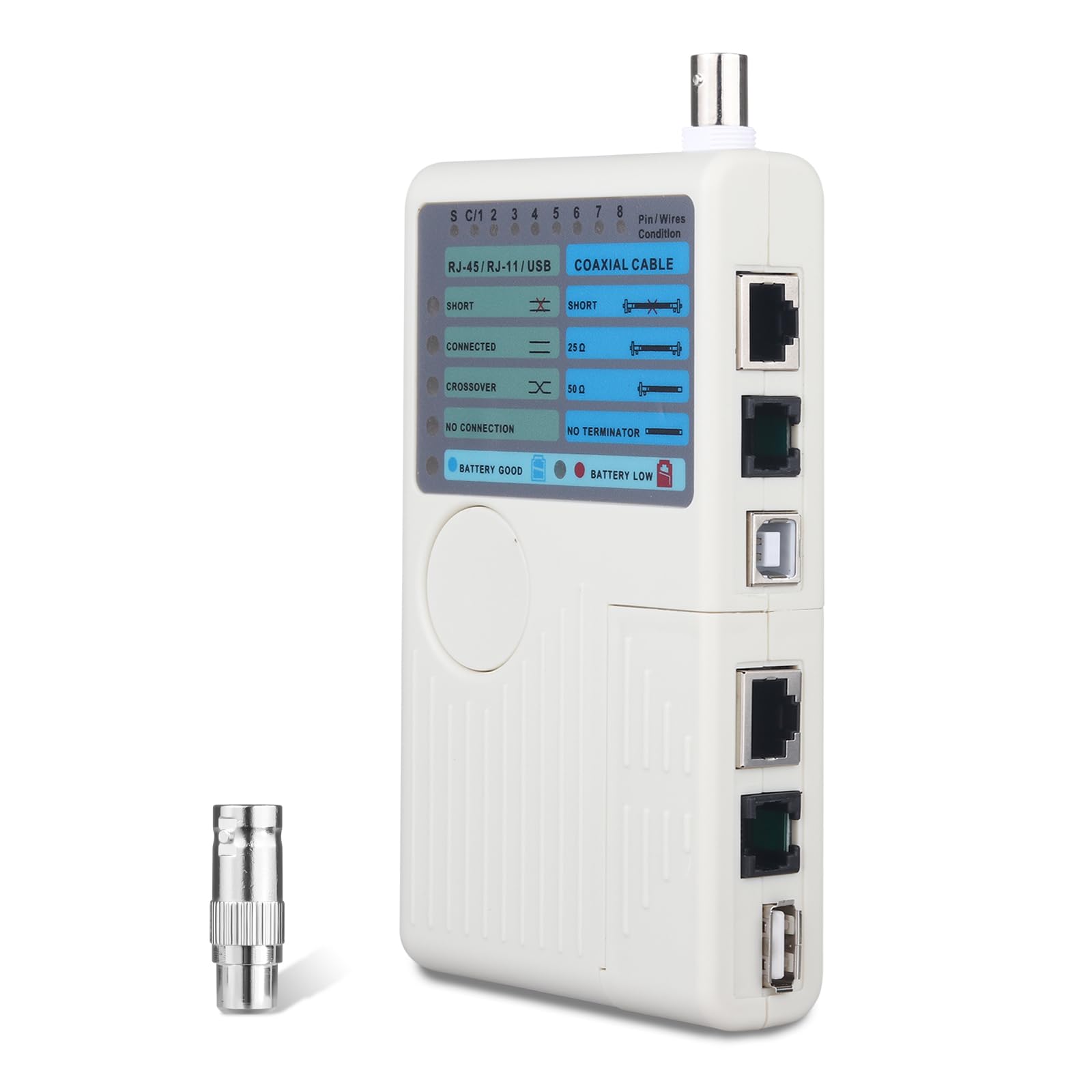 Duogalia Network Cable Tester USB/BNC/RJ11/RJ45 4-in-1 LAN Cable UTP ...