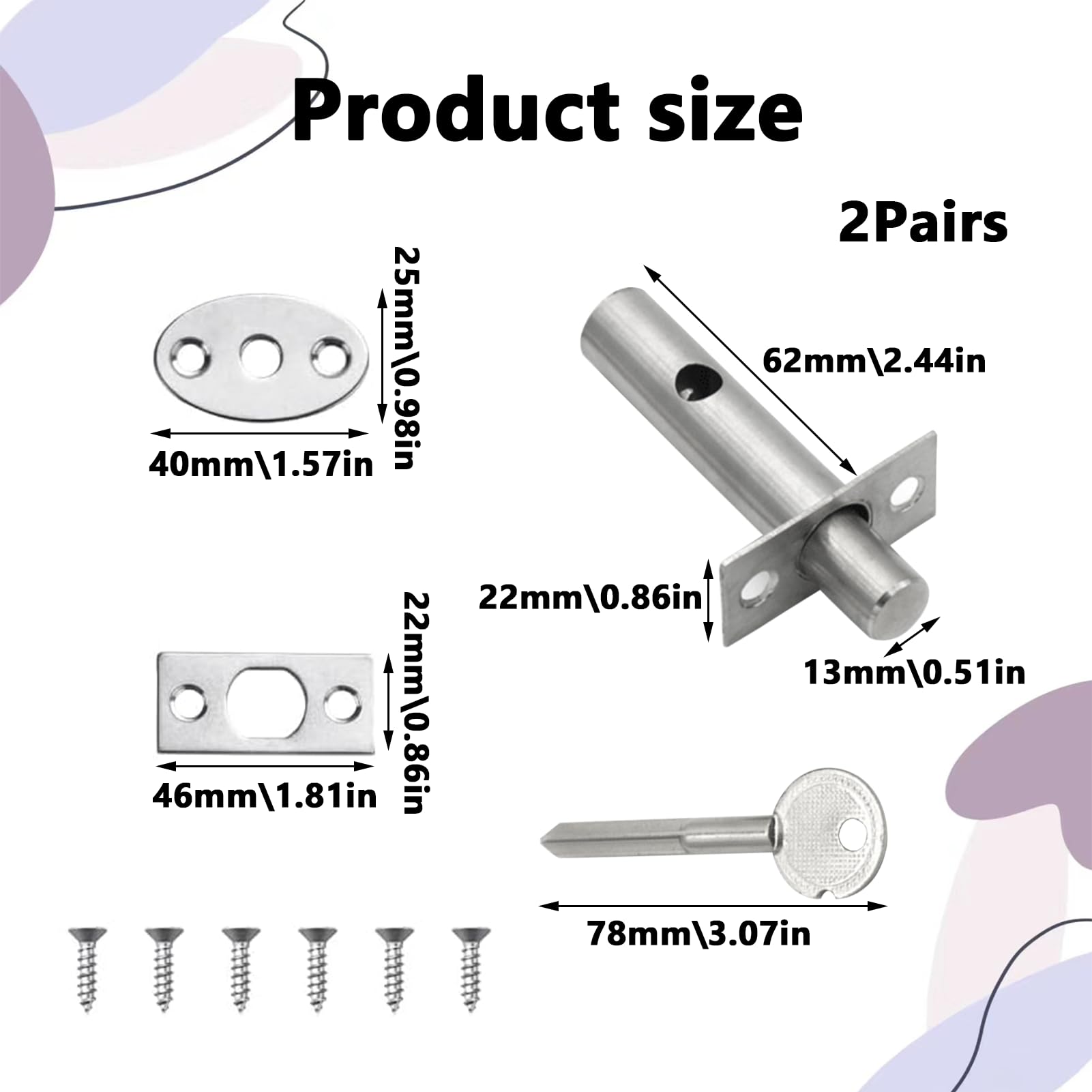 Internal Door Lock, Door Security Rack Bolt, Mortice Door Bolts ...