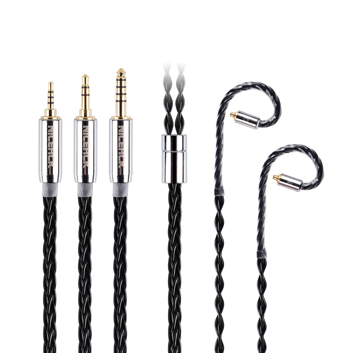Amazon.com: NICEHCK BlackCat Ultra IEM Cable, 8 Core Earphone Upgraded ...