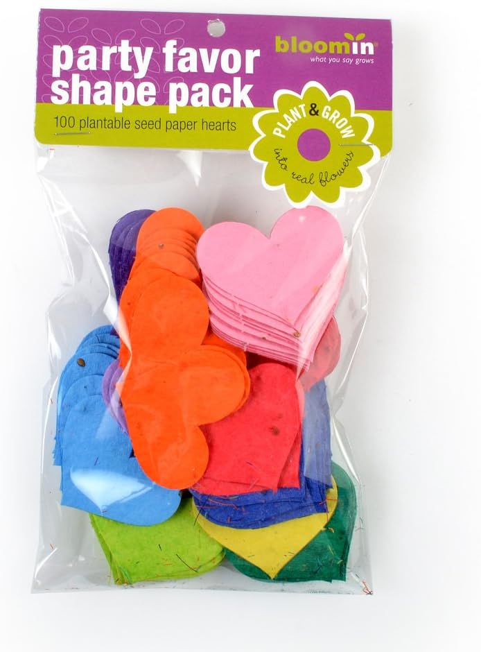 Amazon.com: Bloomin Seed Paper Shapes Packs - Earth Shapes - 25 Shapes ...