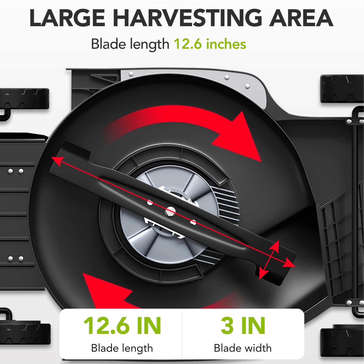 Snapklik.com : Electric Lawn Mower Grass Cutter Machine,Corded, 12 Amp ...