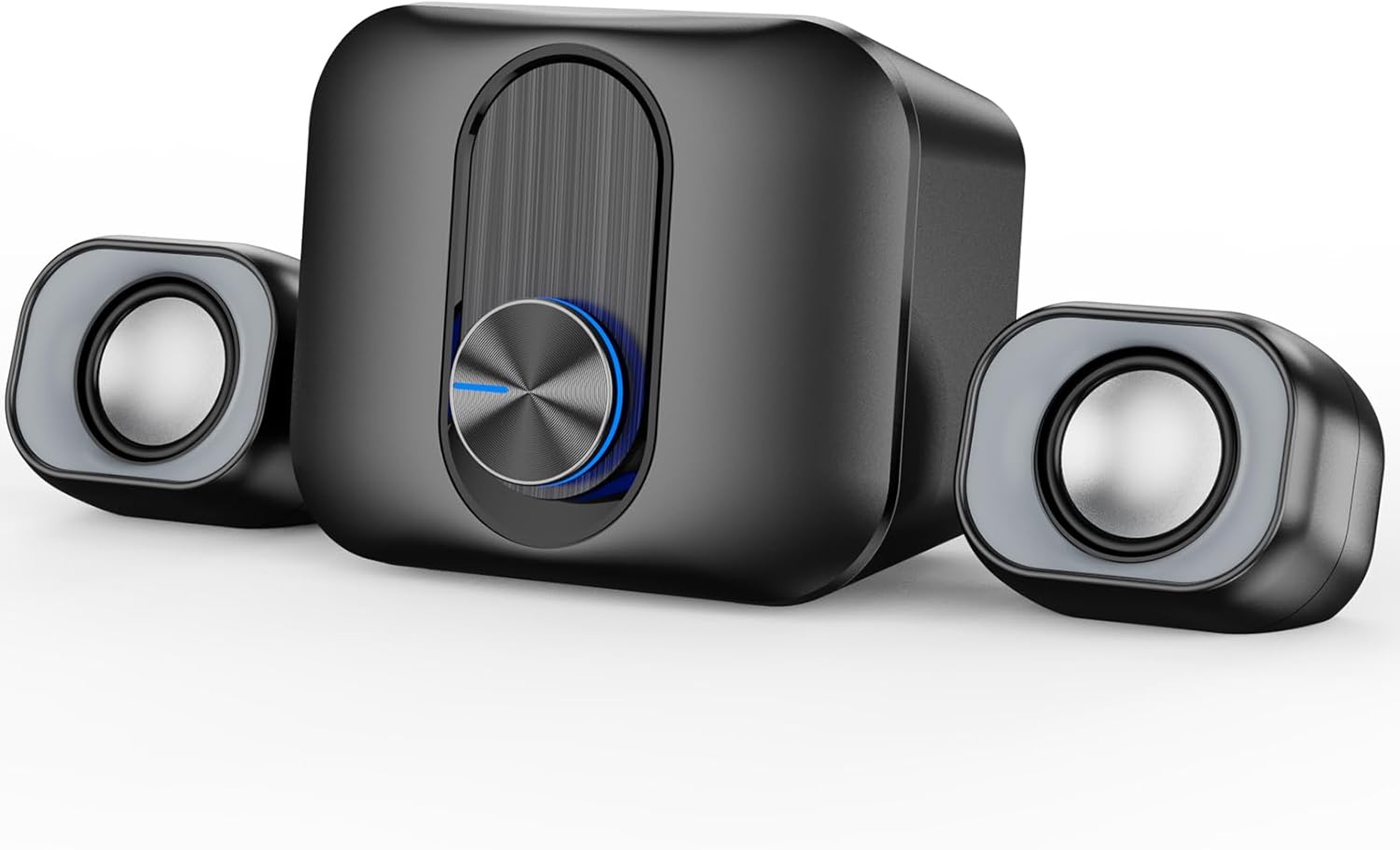 Amazon.com: LENRUE 2.1 Computer Speakers for Desktop with Subwoofer, PC ...