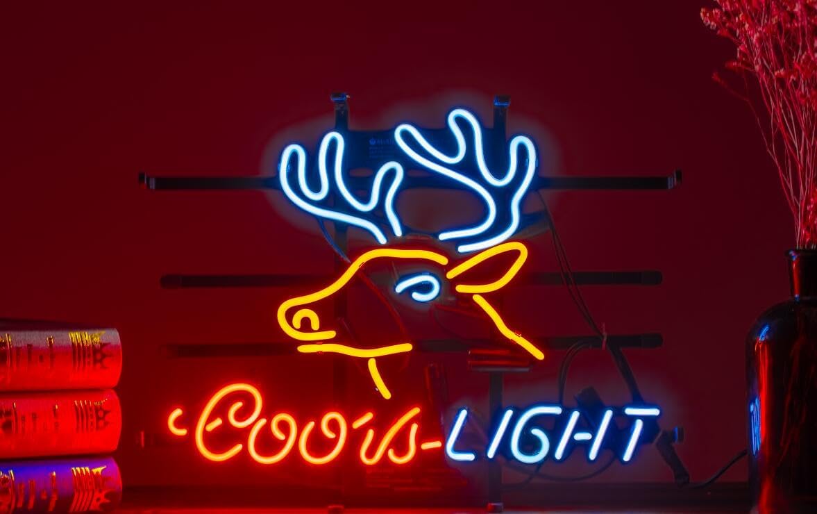 Olftue Neon Signs, Glass Tube Neon Lights, 17 inch Neon Light Sign, The ...