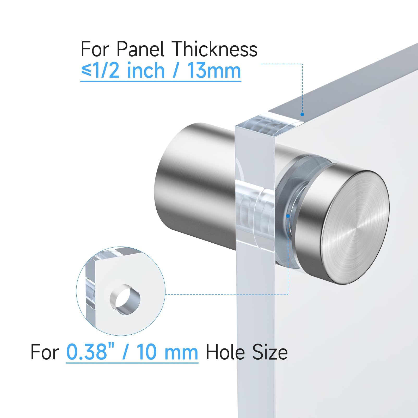 Snapklik.com : LuckIn 8 Pack Standoff Screws For Acrylic