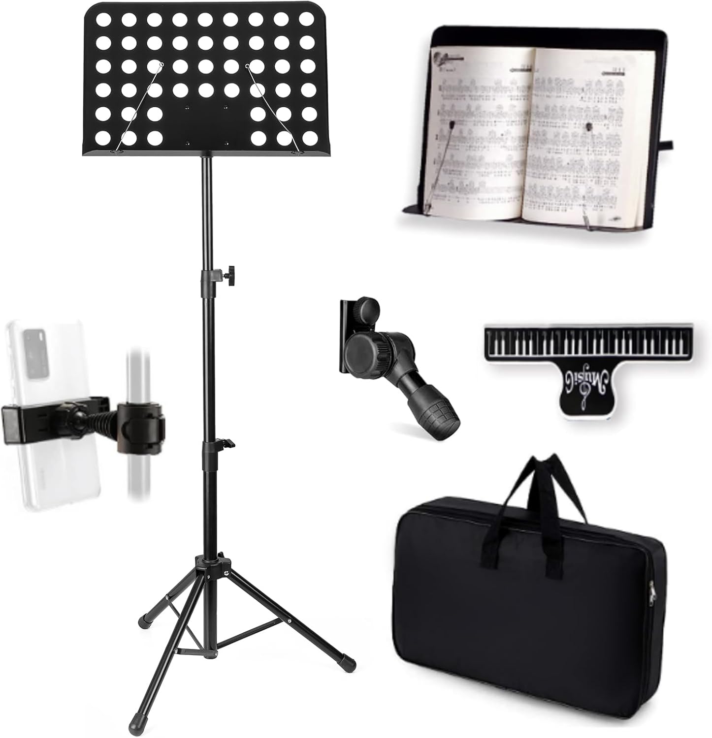 Amazon.com: TENTOTEN Music Stand, Sheet Music Stand Folding Music Stand ...