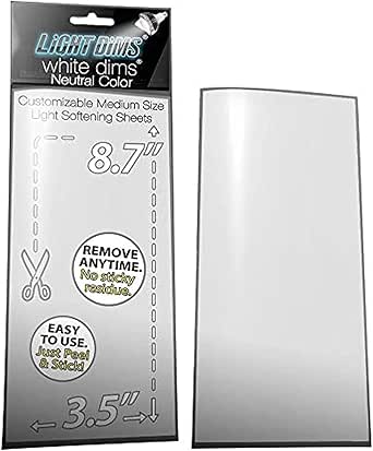 LightDims Customizable White Dims - Light Dimming Sheet for Harsh LED ...