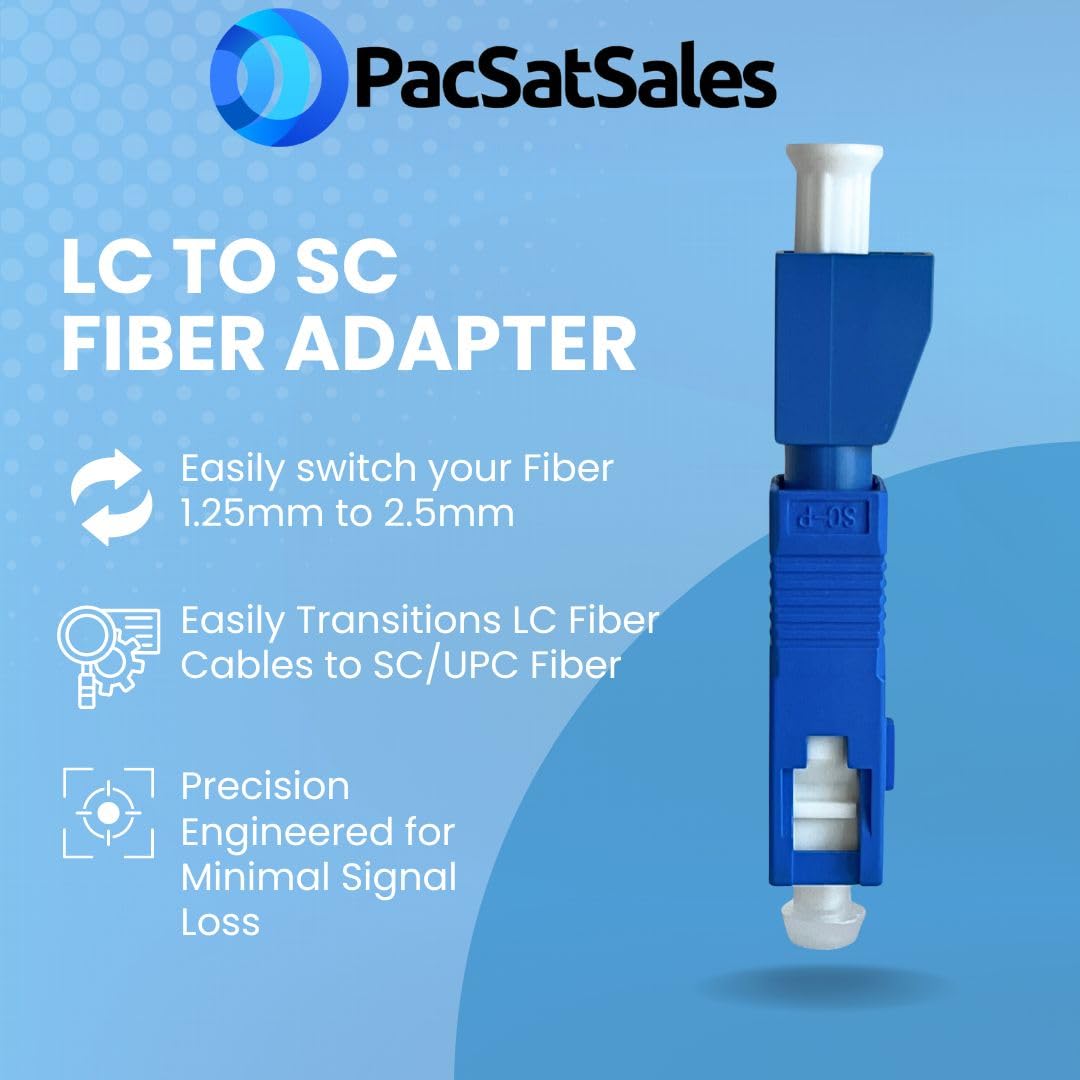 Snapklik.com : PacSatSales - SC To LC Adapter 2 Pack - Convert 1.25mm ...