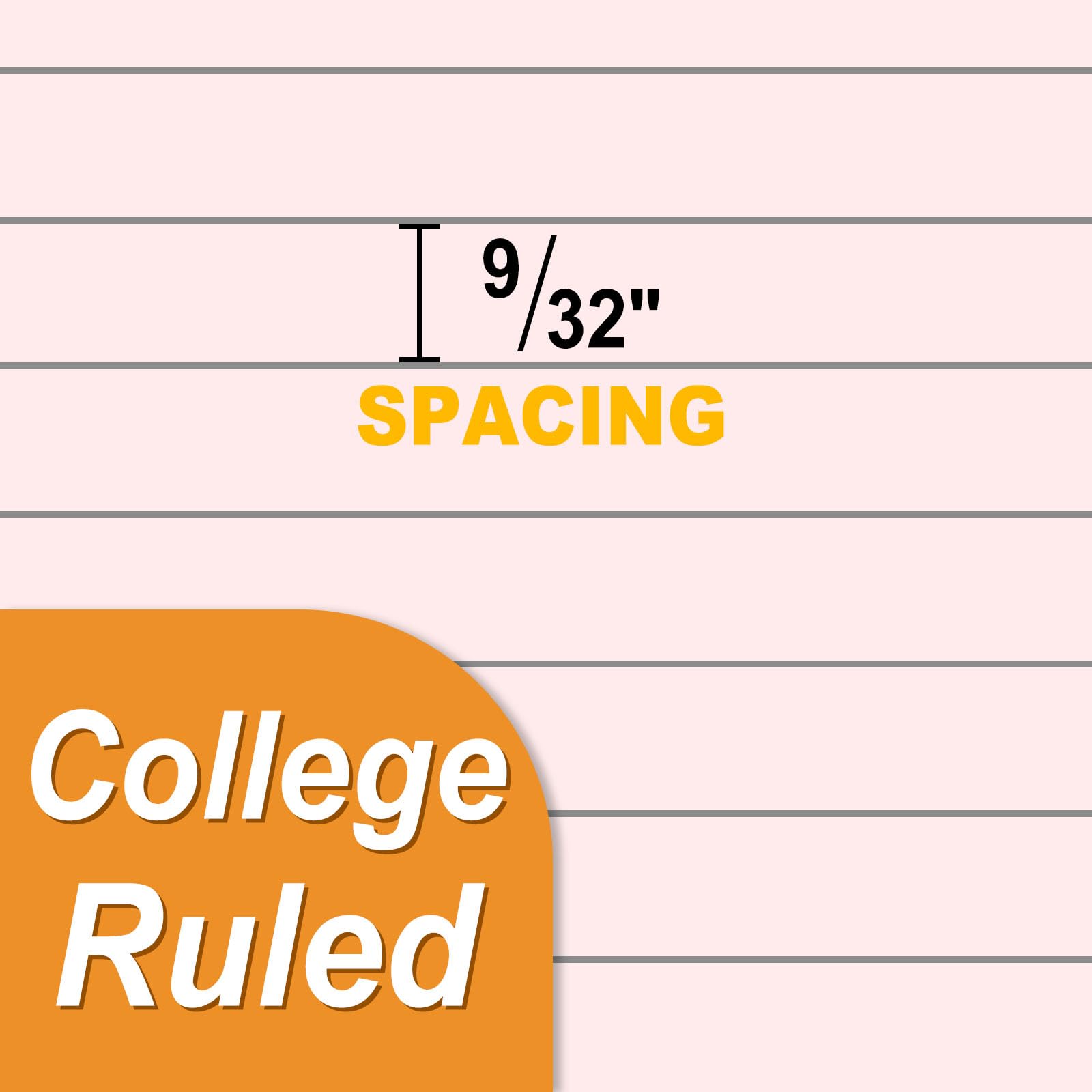 Snapklik.com : Colored Filler Paper, 8 X 10-1/2 Inch College Ruled ...