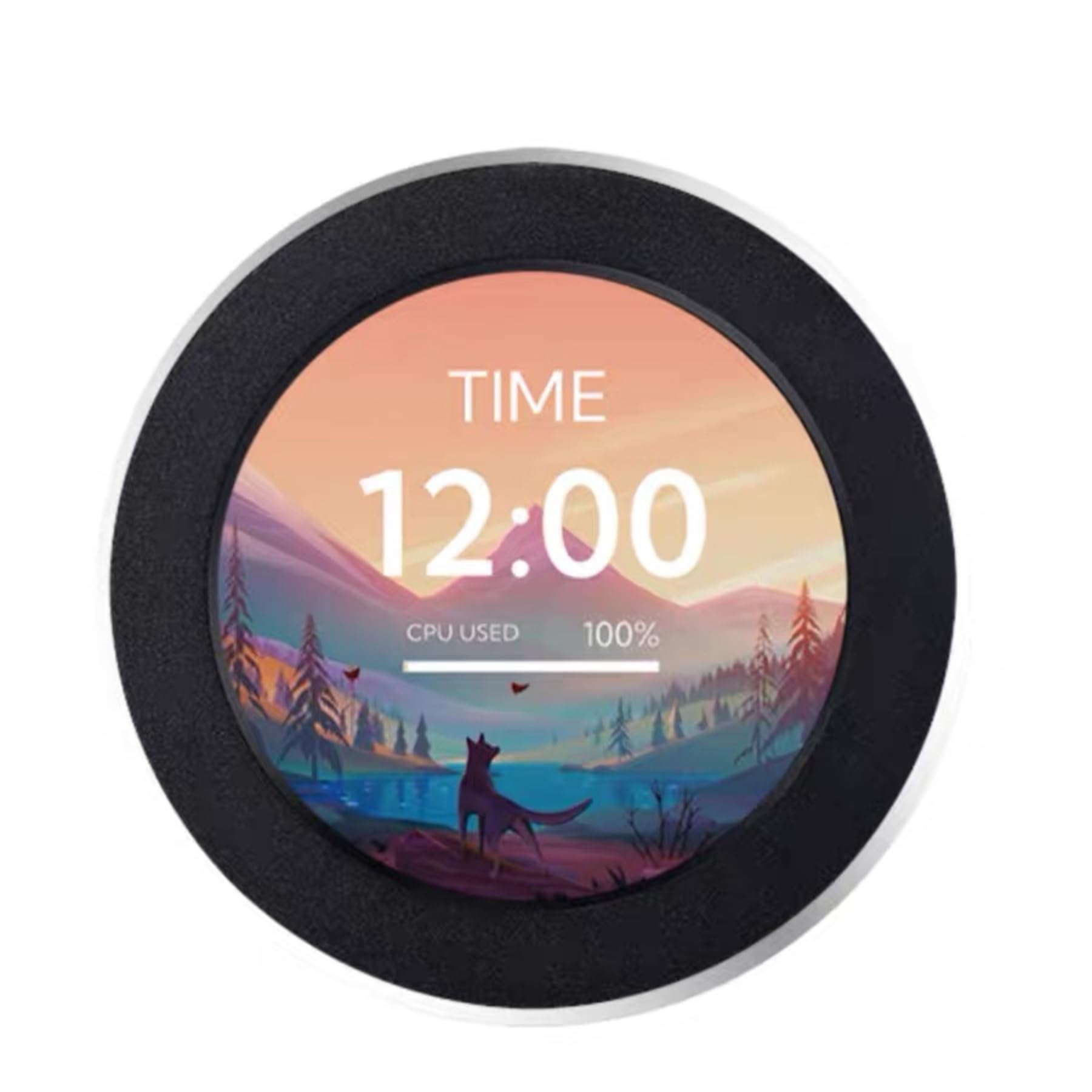 Amazon.com: 2.1In Liquid CPU Cooler with LCD Screen, Dimmable ...