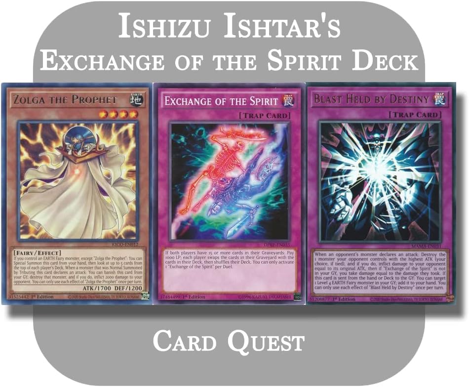 Amazon.com: Yu-Gi-Oh! - Ishizu Ishtar's Complete Exchange of The Spirit & Earth Fairy Mill Deck ...