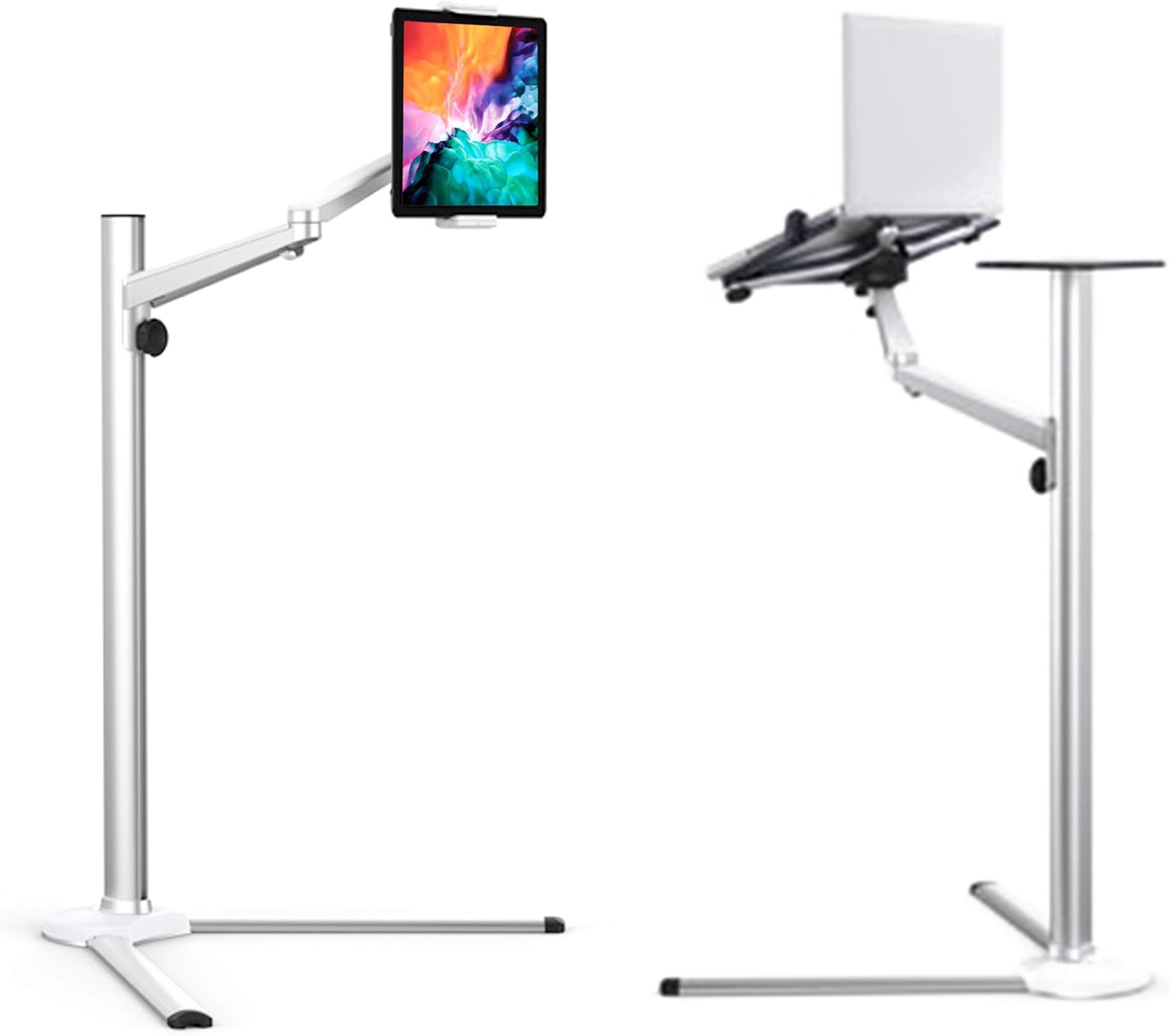 Universal Aluminium Laptop Tablet Multi Function Floor Stand Tilt ...
