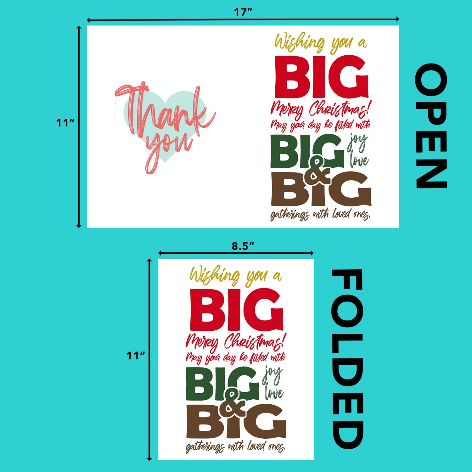 Snapklik.com : Wishing You A Big Merry Christmas Greeting Cards And ...