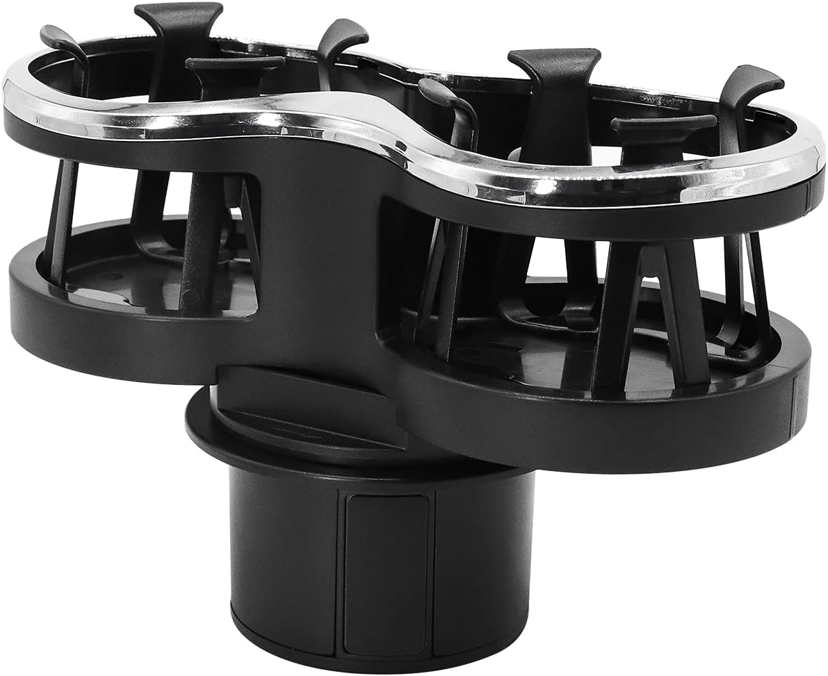 Double Hole Car Cup Holder Expander Adapter WorthPlanet 2 In 1 Cup