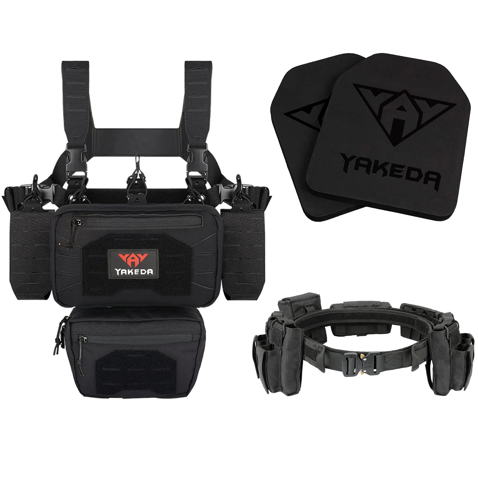 Amazon.com : YAKEDA Tactical Chest Mini Rig & Battle Duty Belt & EVA ...