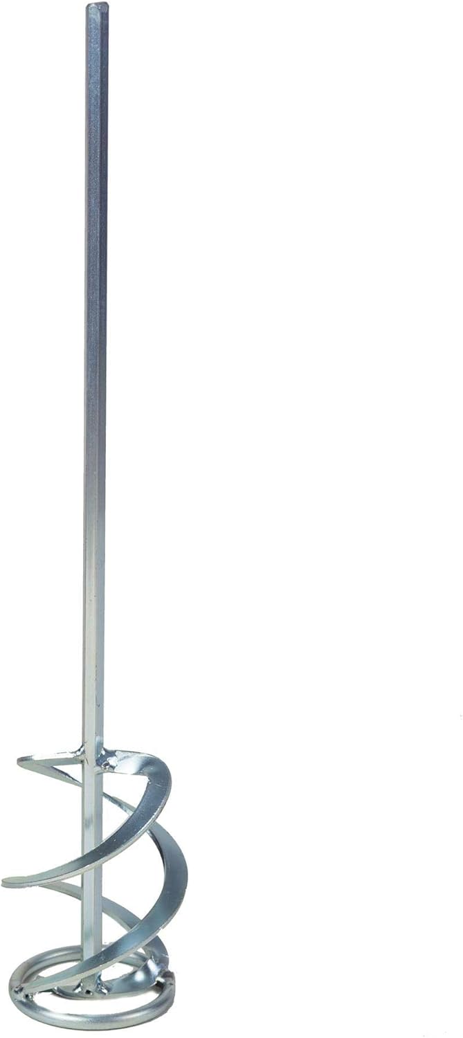 Toolty Helix Plus Mixing Paddle 100 x 500 x 8mm - HEX - Galvanized ...