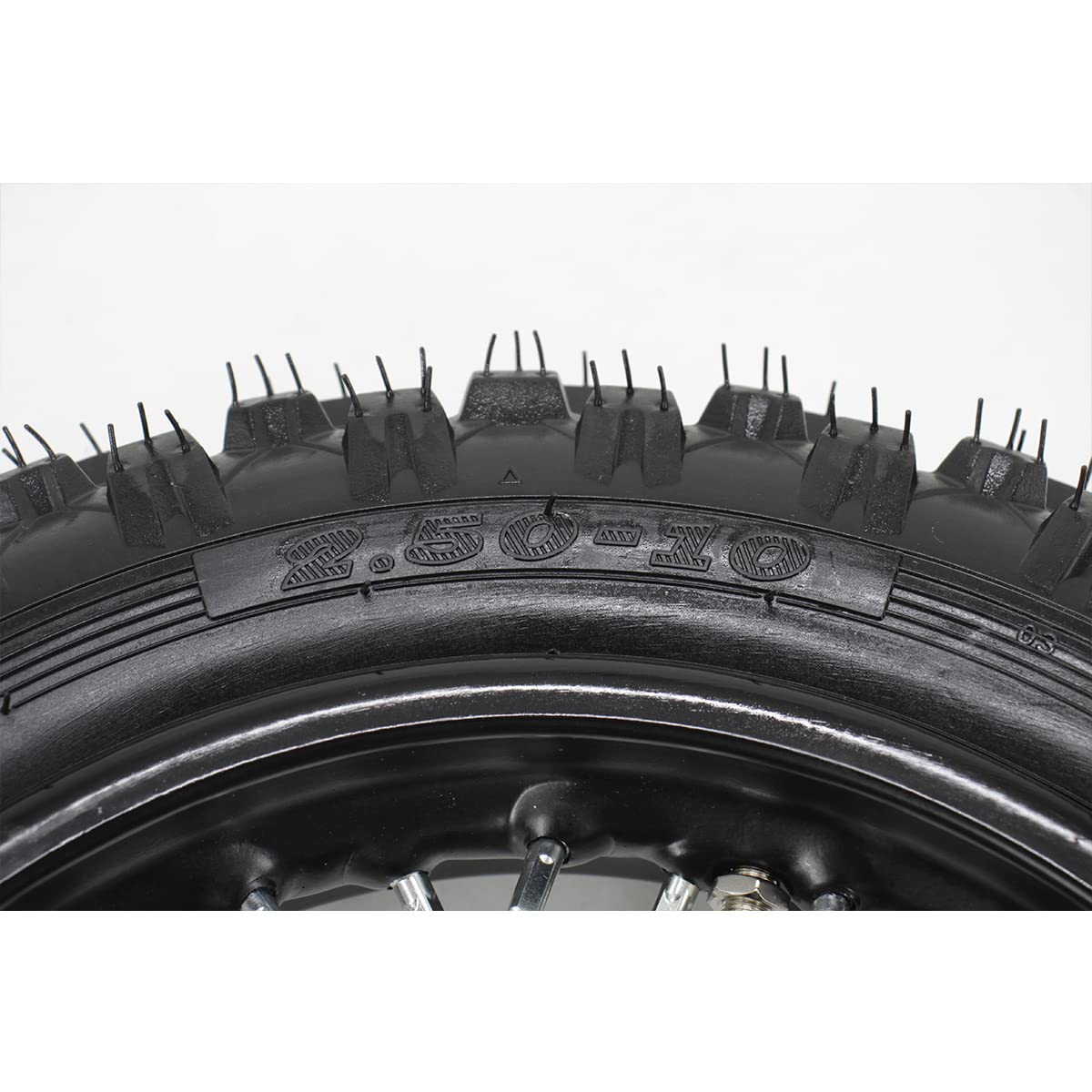 2.50-10 Dirt Bike Tube Ua TDPROOTO OTOTPR 10 Inch Front Rear Wheel Ri ...