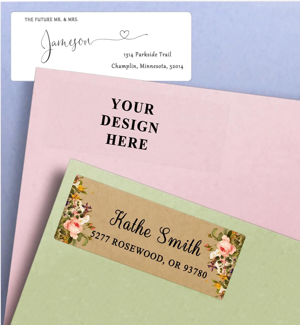 Amazon.com : Wtuye 50-500pcs Custom Address Labels, Personalized Return ...