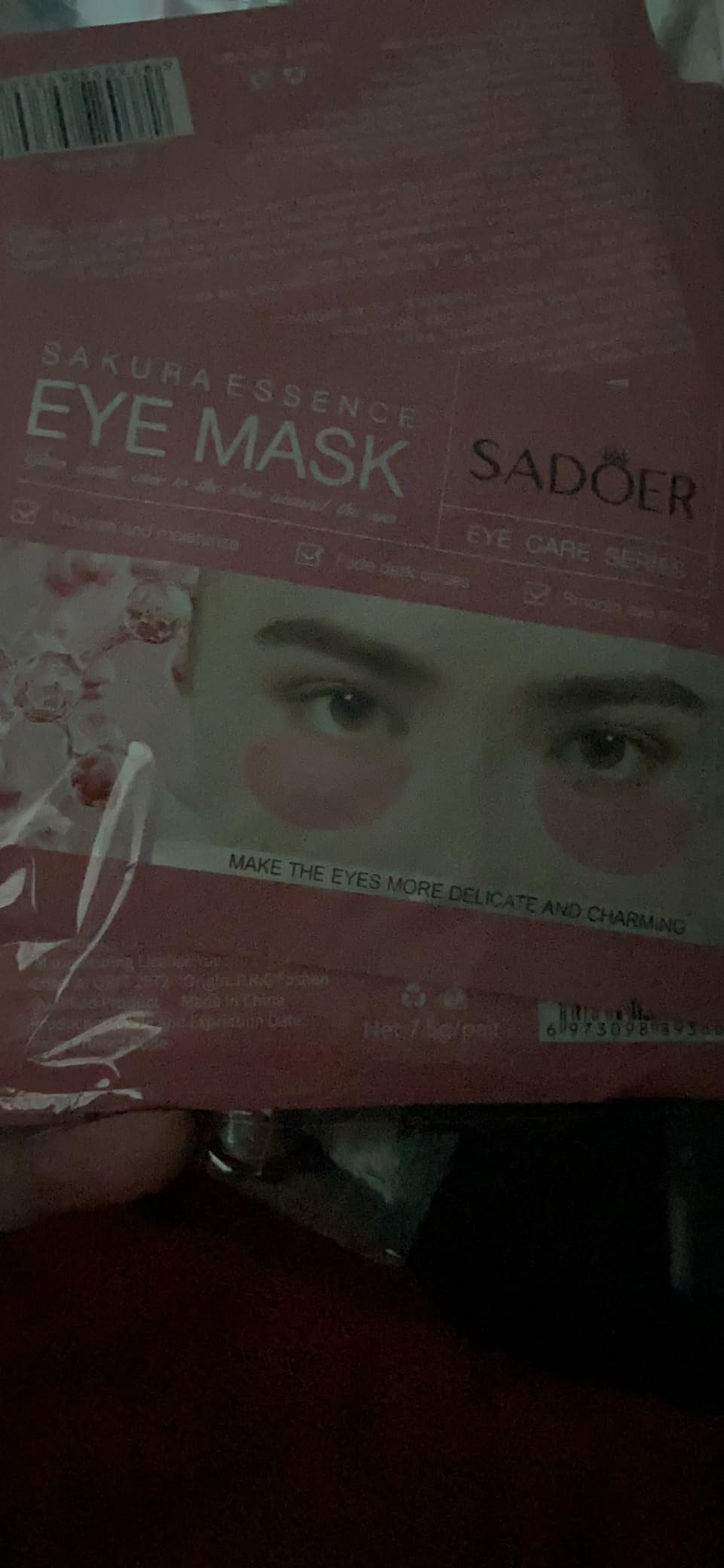 ILOVMUP 12 Pairs Pink Under Eye Masks, Sakura Collagen Eye Patches For ...