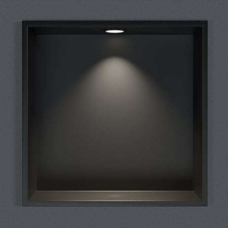 BERNSTEIN® Wandnische aus Edelstahl NT203010X mit LED-Beleuchtung– 20 x ...