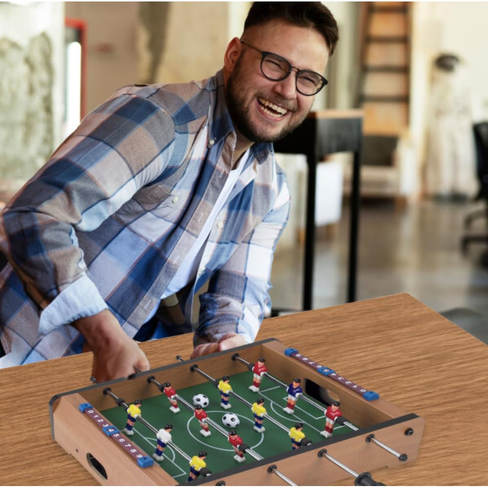 Mini Foosball Table WIN.MAX 20-Inch For Kids & Adults - Upgraded ...