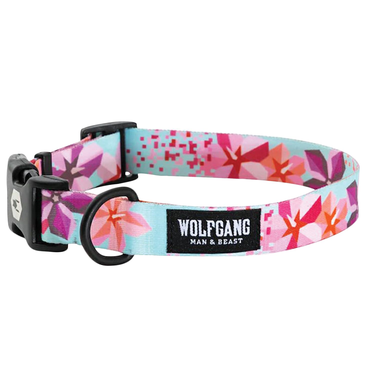 Amazon | WOLFGANG/ウルフギャング DigiFloral Collar (Mサイズ) 巾2.5cm x 首回り30-45cm 【 中型犬用首輪 】 | Wolfgang Man ...