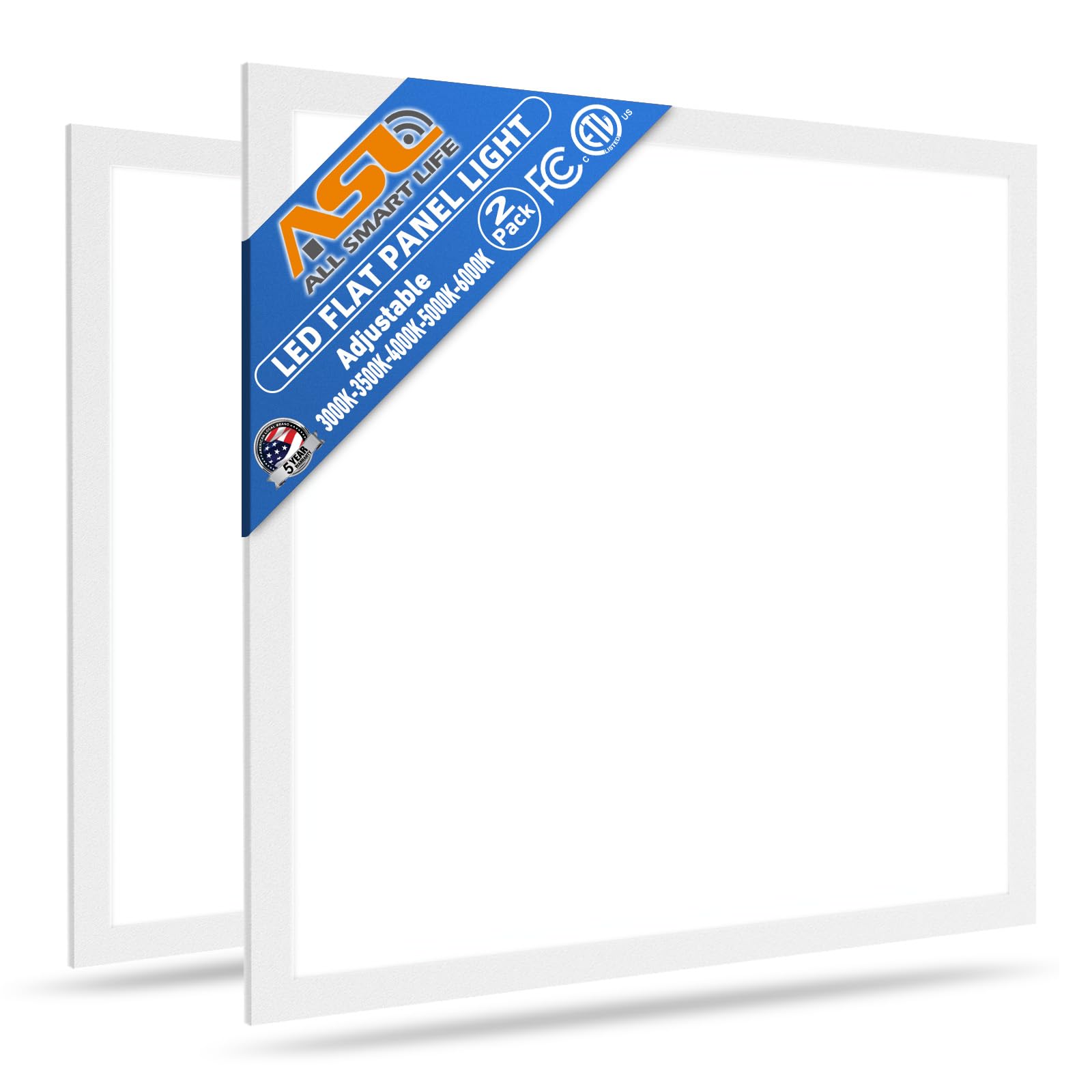 Snapklik.com : Allsmartlife 2x2 LED Flat Panel Light 2-Pack, Triac ...