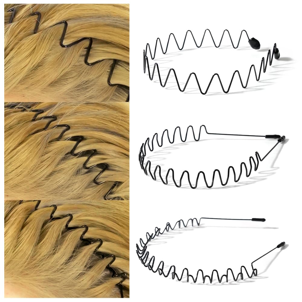 Amazon.co.jp: WeBirth カチューシャ メンズ 日本企画・設計 中国メーカーとは一線を画す 8パターンから選べる 3本セット 痛くない シンプル サイズ調整可能 フリーサイズ ...