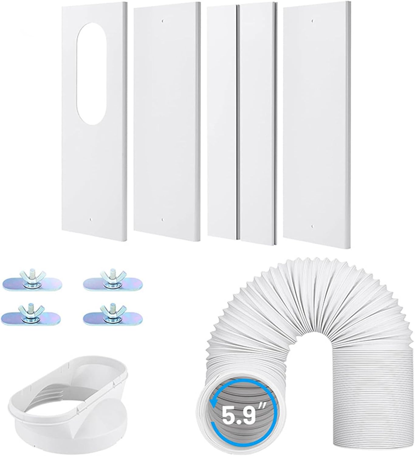 Portable Window Kit Exhaust Hoses Sliding Air Conditioner Window Vent ...