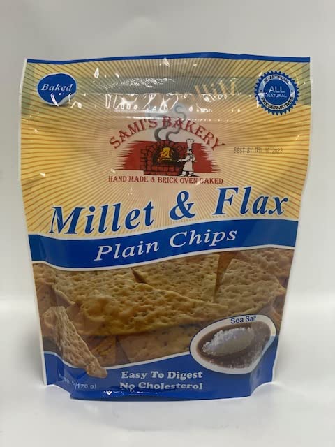 Amazon.com : Sami's Bakery Millet & Flax Chips (Plain, 2) : Grocery ...