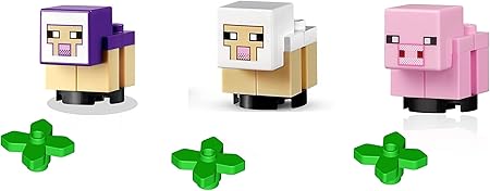 Amazon.com: LEGO Minifigure Minecraft Animal Combo - Baby Cow, Baby ...