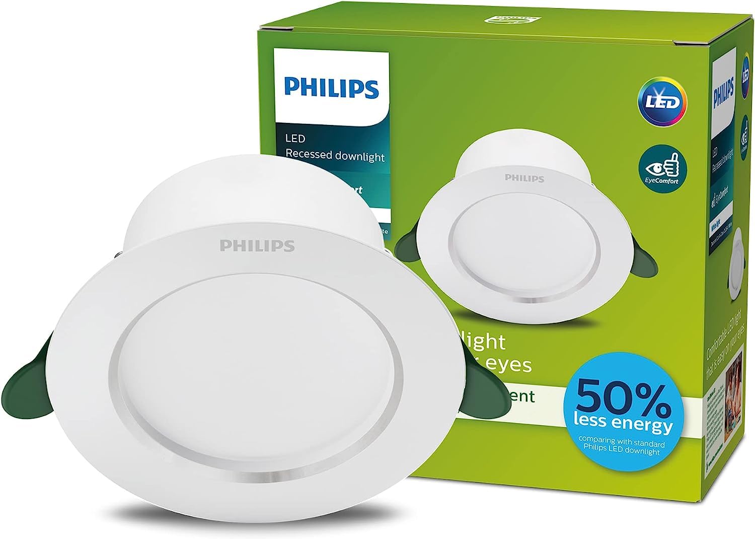 Philips LED Downlight, White – BigaMart