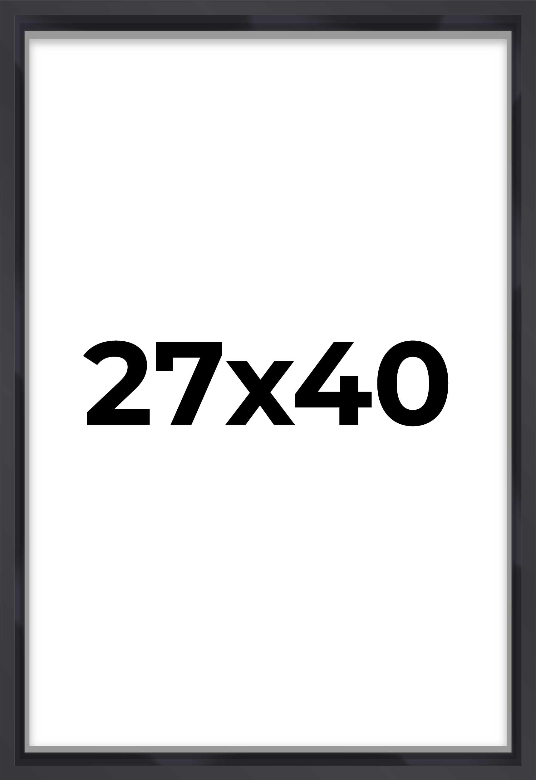 Amazon.com - 27x40 Shadow Box Frame Contemporary Black | 3/4" Depth of ...