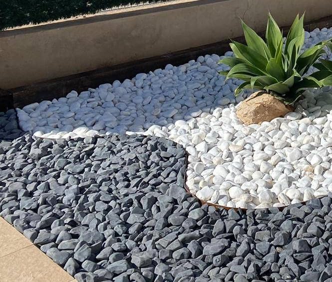 Cómo comprar canto rodado para jardín