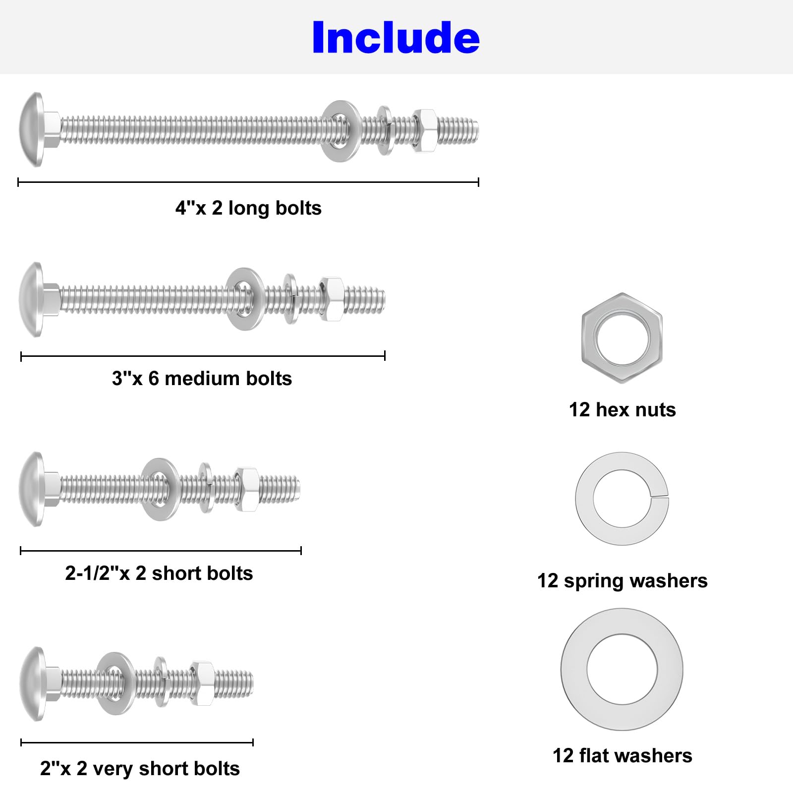 Snapklik.com : Wheelbarrow Bolt Nut Kit Replacement Wheelbarrow Handle ...