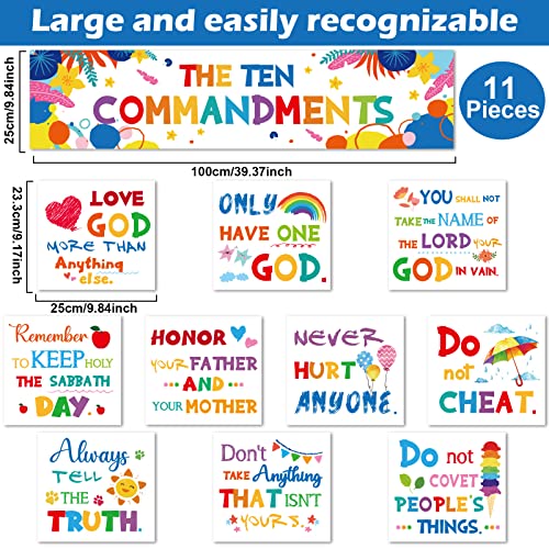 Buy Ten Commandments Bulletin Board Posters for Classroom Decorations ...