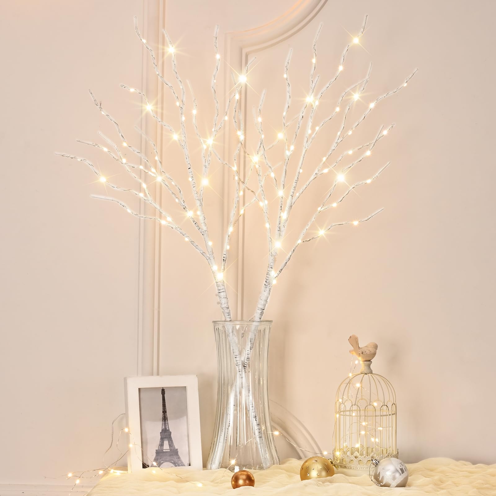 White Light Up Branches Centerpieces 8 Best Lighted Branches / Wedding