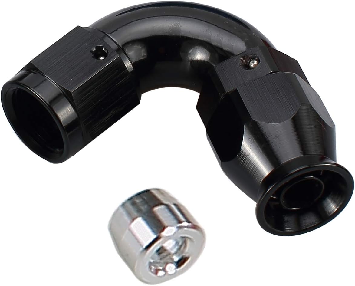 Amazon.com: AC PERFORMANCE Black Aluminum 120 Degree -12AN Female to ...