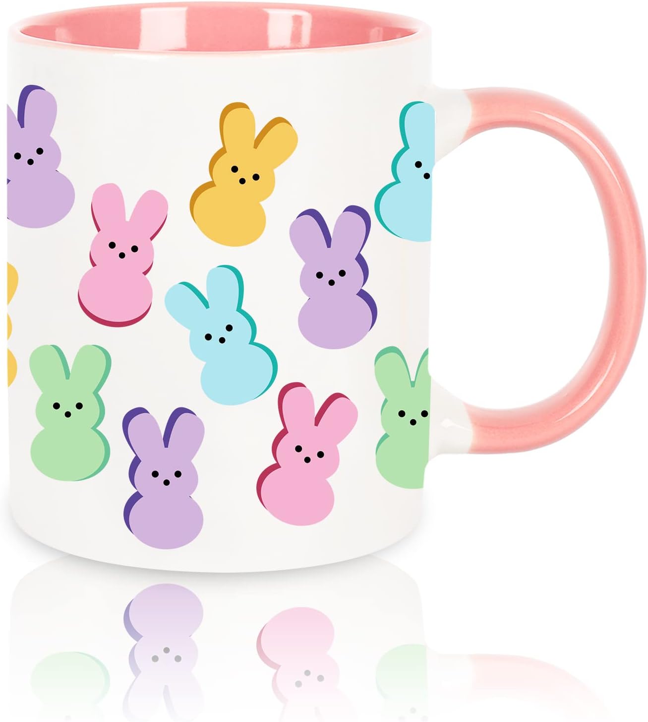 Amazon.com: Whaline 6Pcs Spring Easter Mini Coffee Mug with Ribbon ...