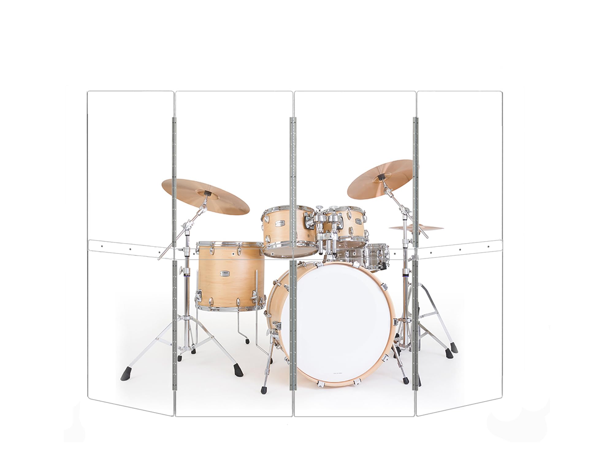 Amazon.com: Portable Drum Shield 4-Panels 2ft x 5ft - Acrylic with ...