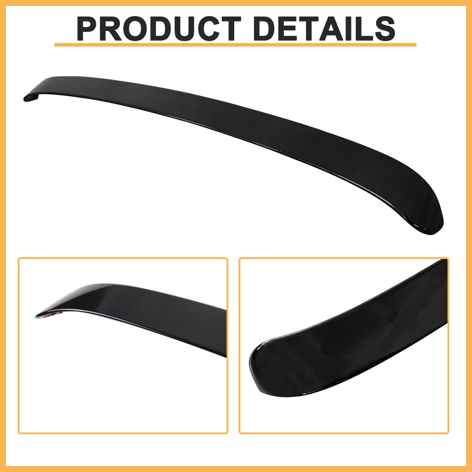 Black Rear Car & Truck Sun Visors, Wind & Bug Deflectors Black Rear ...