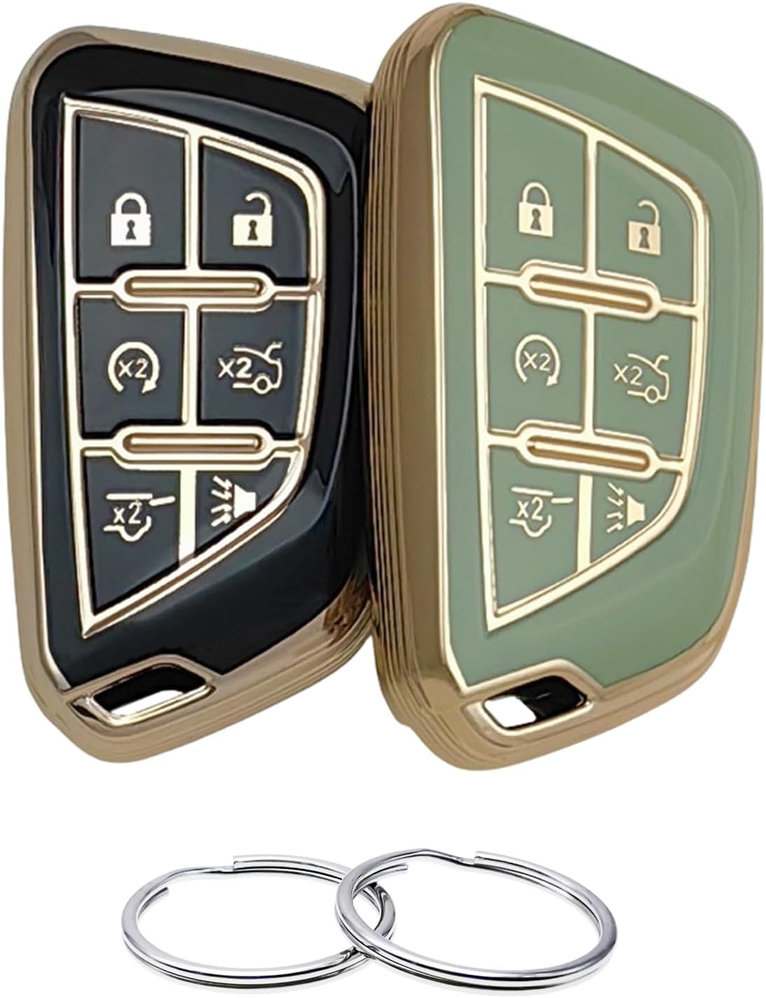 Amazon.com: REPROTECTING TPU Key Fob Cover Compatible with Cadillac ...