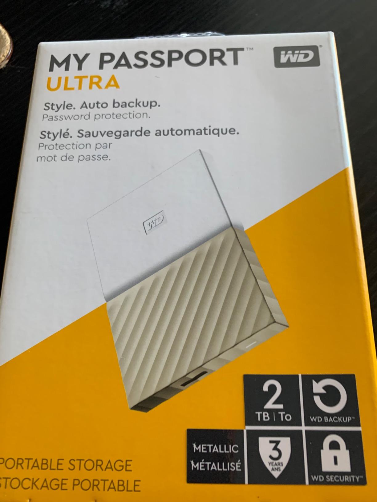 Western Digital My Passport Ultra USB-C Drive, WDBC3C0020BBL-WESN,Black ...