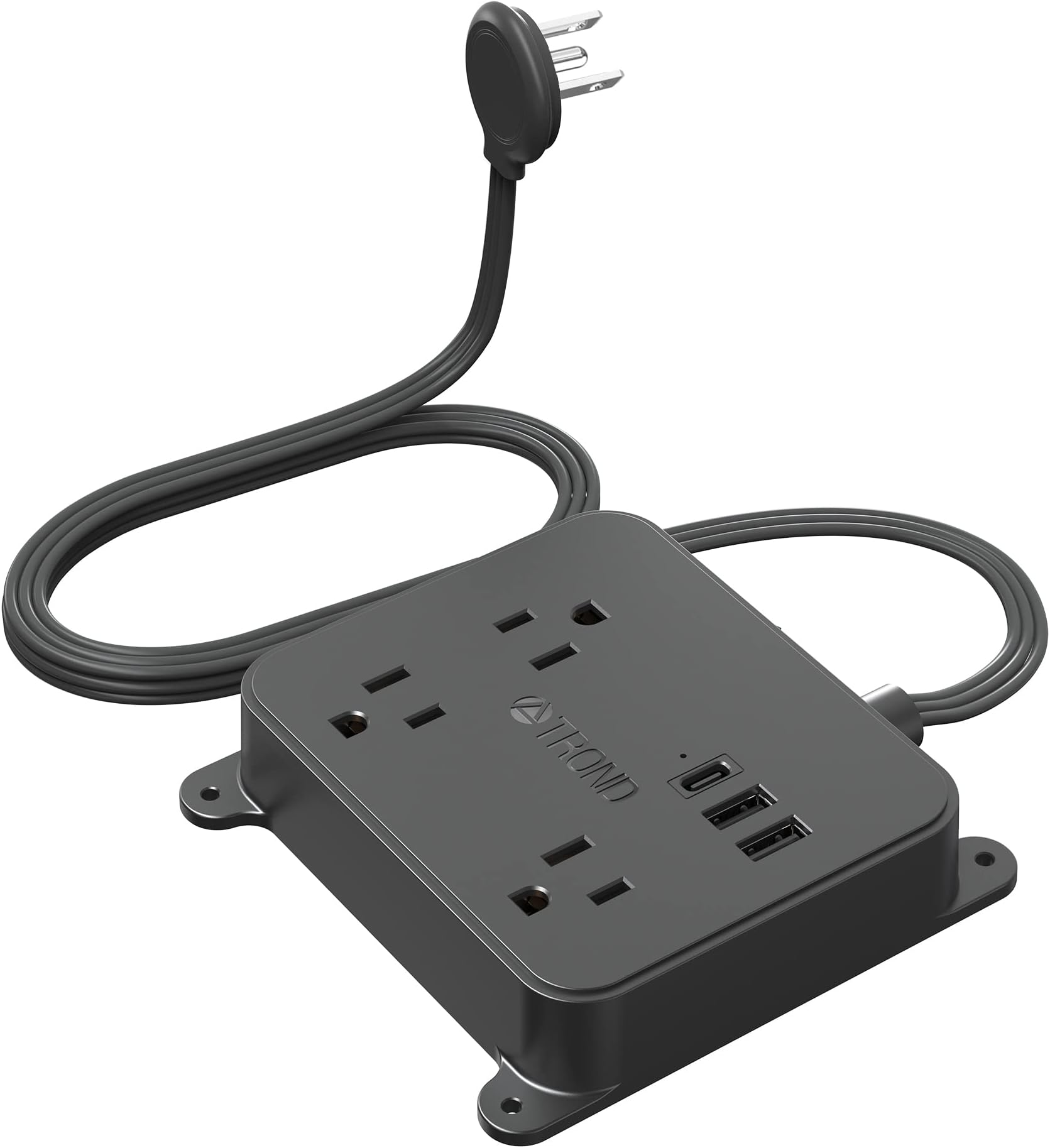 Amazon.com: TROND Ultra Thin Flat Extension Cord, Flat Plug Power Strip ...