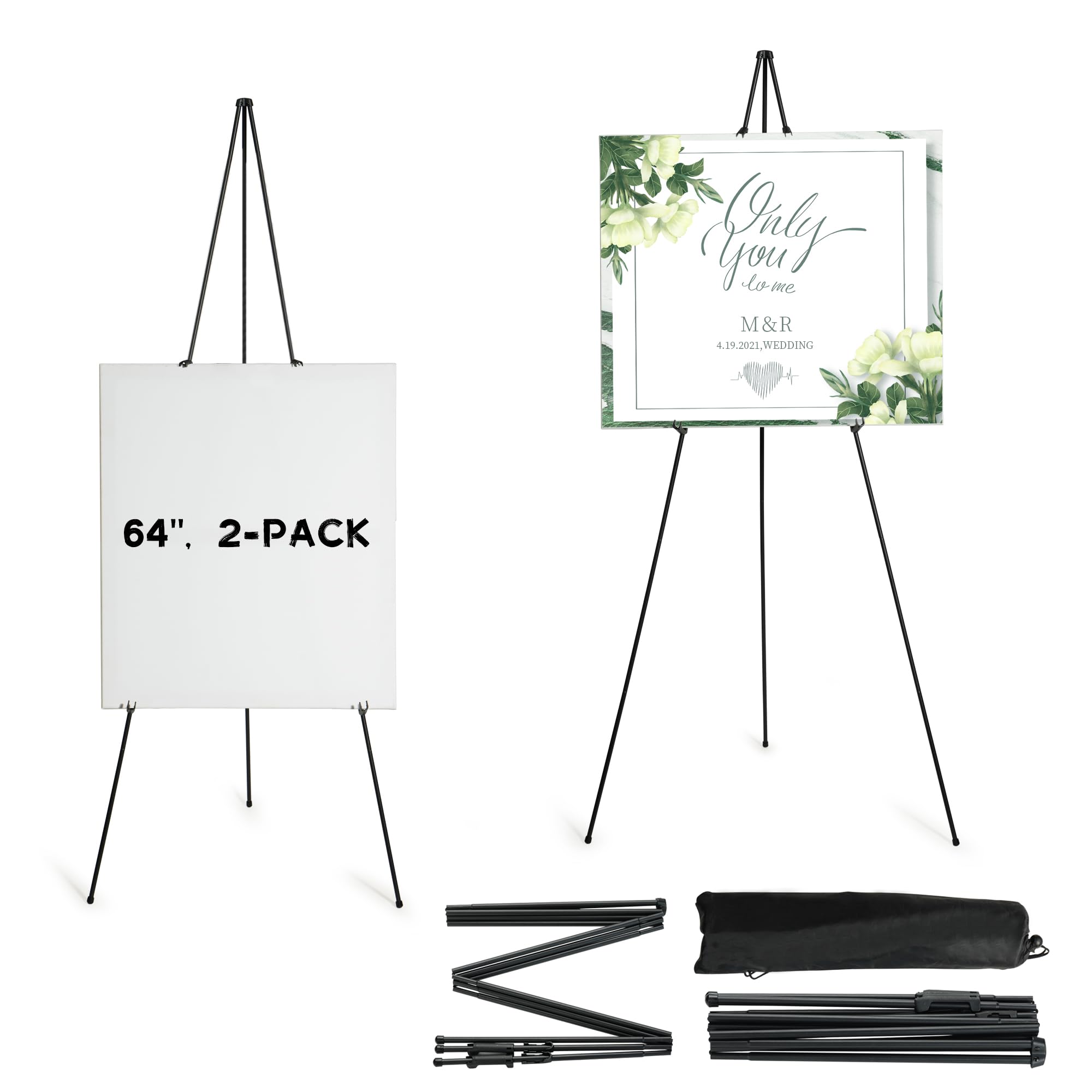 Amazon.com: ARTIFY 64" Sign Easel Stand | Instant Display Tripod for ...