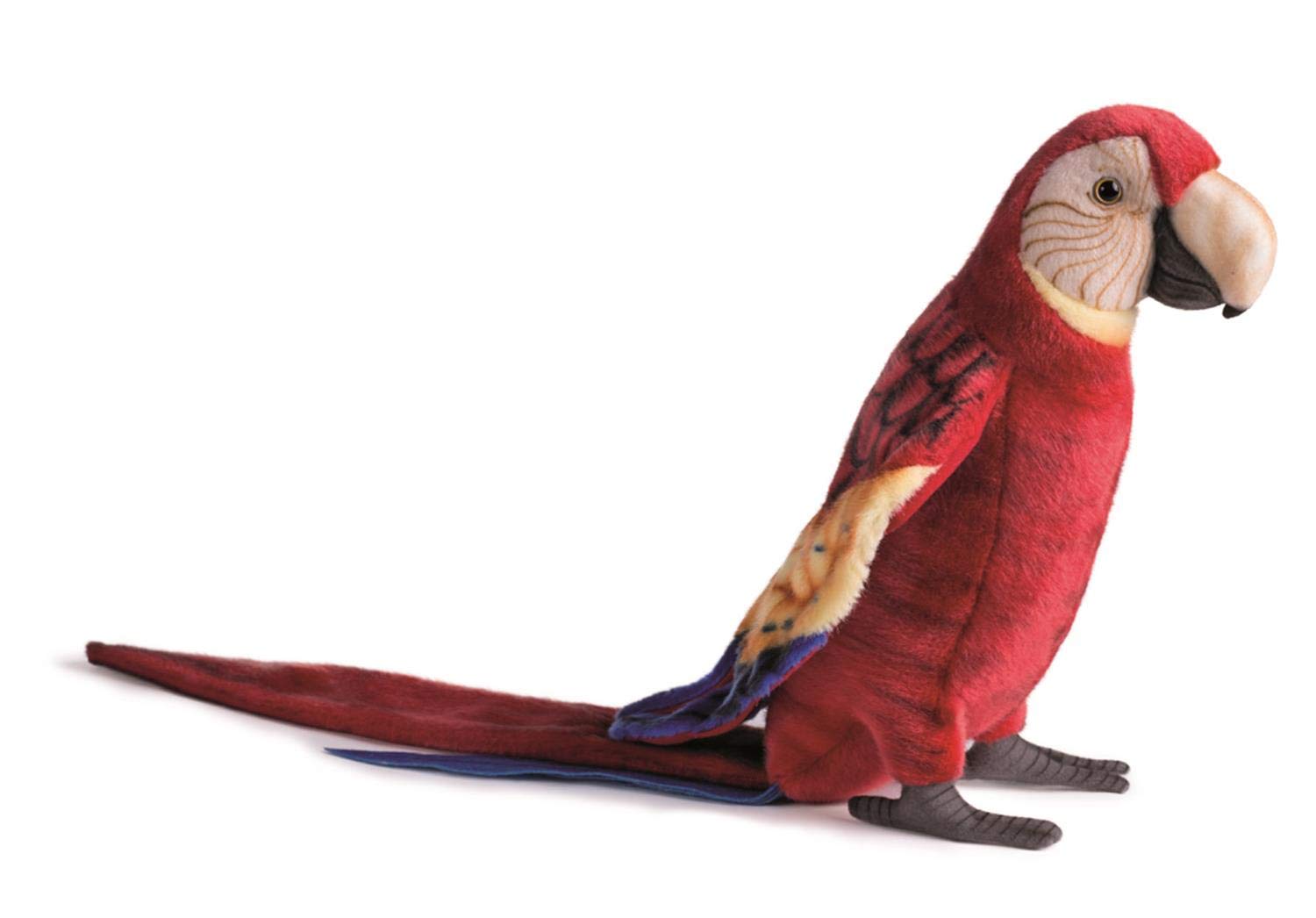 Plush Soft Toy Parrot, Red Macaw by Hansa. 30cm. : Amazon.co.uk: Toys ...