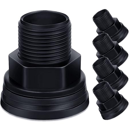 Amazon.com: Gsmlefe 3/4 Inch PVC Bulkhead Fitting Durable Double ...