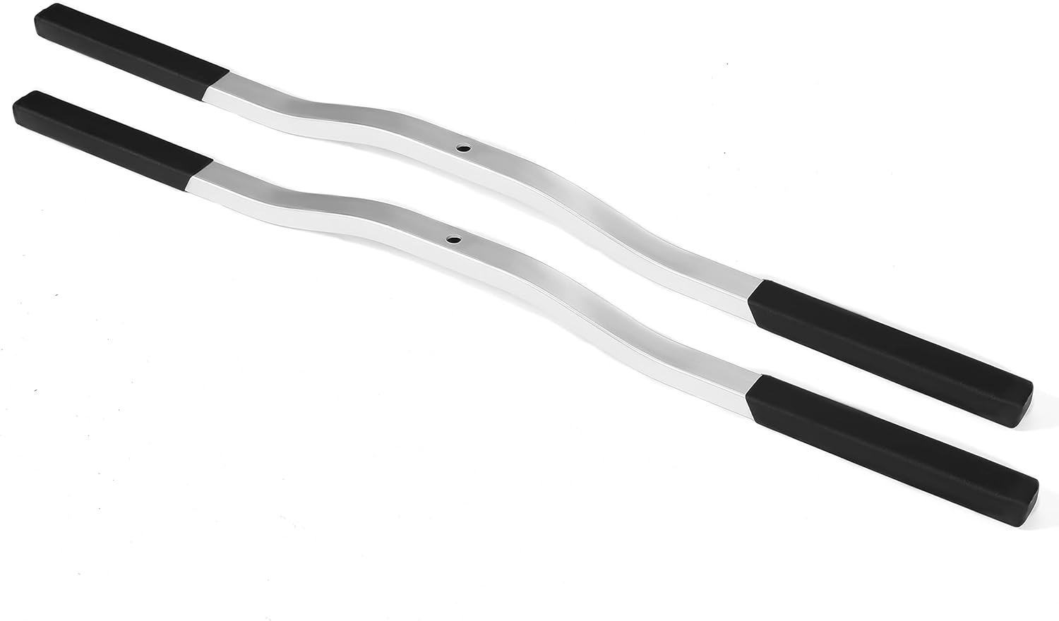 KUAFU Snowmobile Trailer Ski Tie Down Hold Down Bar 1 Pair Black ...